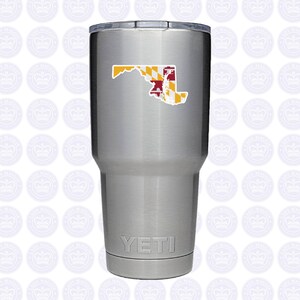 Maryland Decal - MD State Flag Decal - Maryland State Bumper Sticker ...