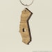 California Wooden Keychain - CA State Keychain - Wooden California ...