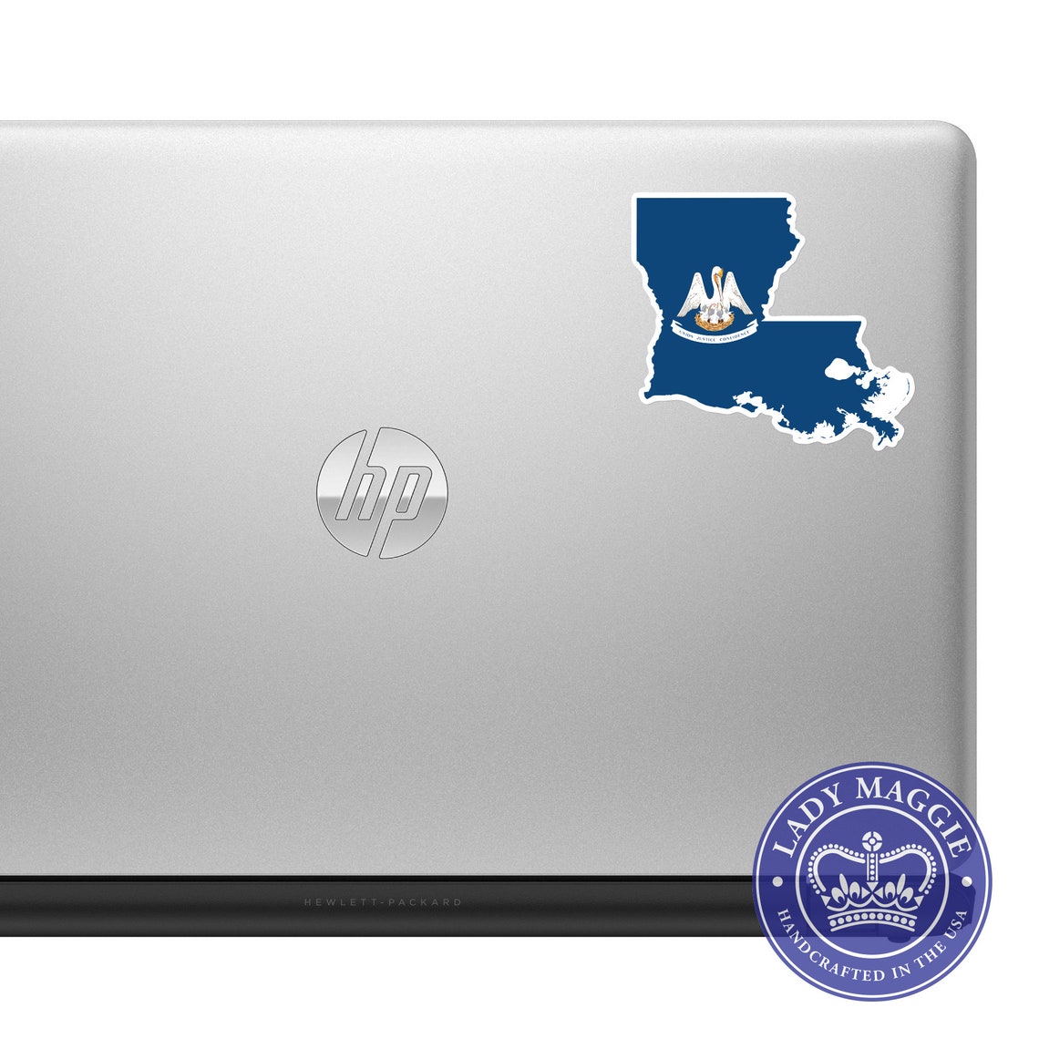 Louisiana Decal - LA State Flag Decal - Louisiana State Bumper Sticker ...