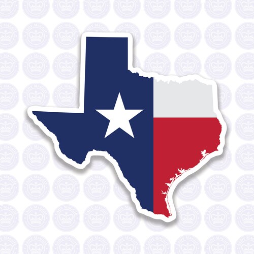 Texas Decal TX State Flag Decal Texas State Bumper Sticker - Etsy