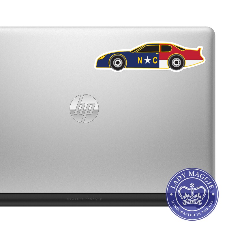 North Carolina State Flag NASCAR Decal - NC Flag Racecar Decal - North ...