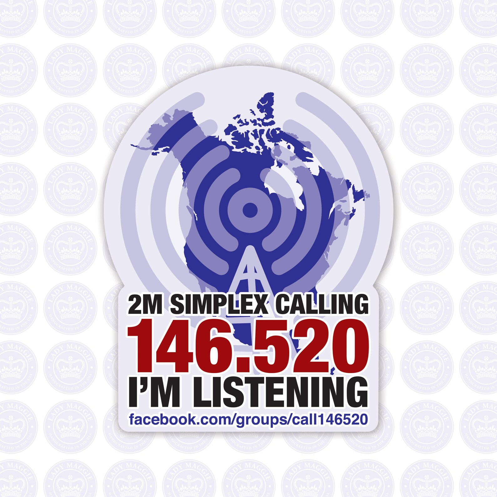 146.520 2m National Simplex Calling Frequency Decal - Etsy