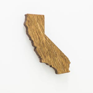 California Magnet - State of California Magnet - Wooden California ...