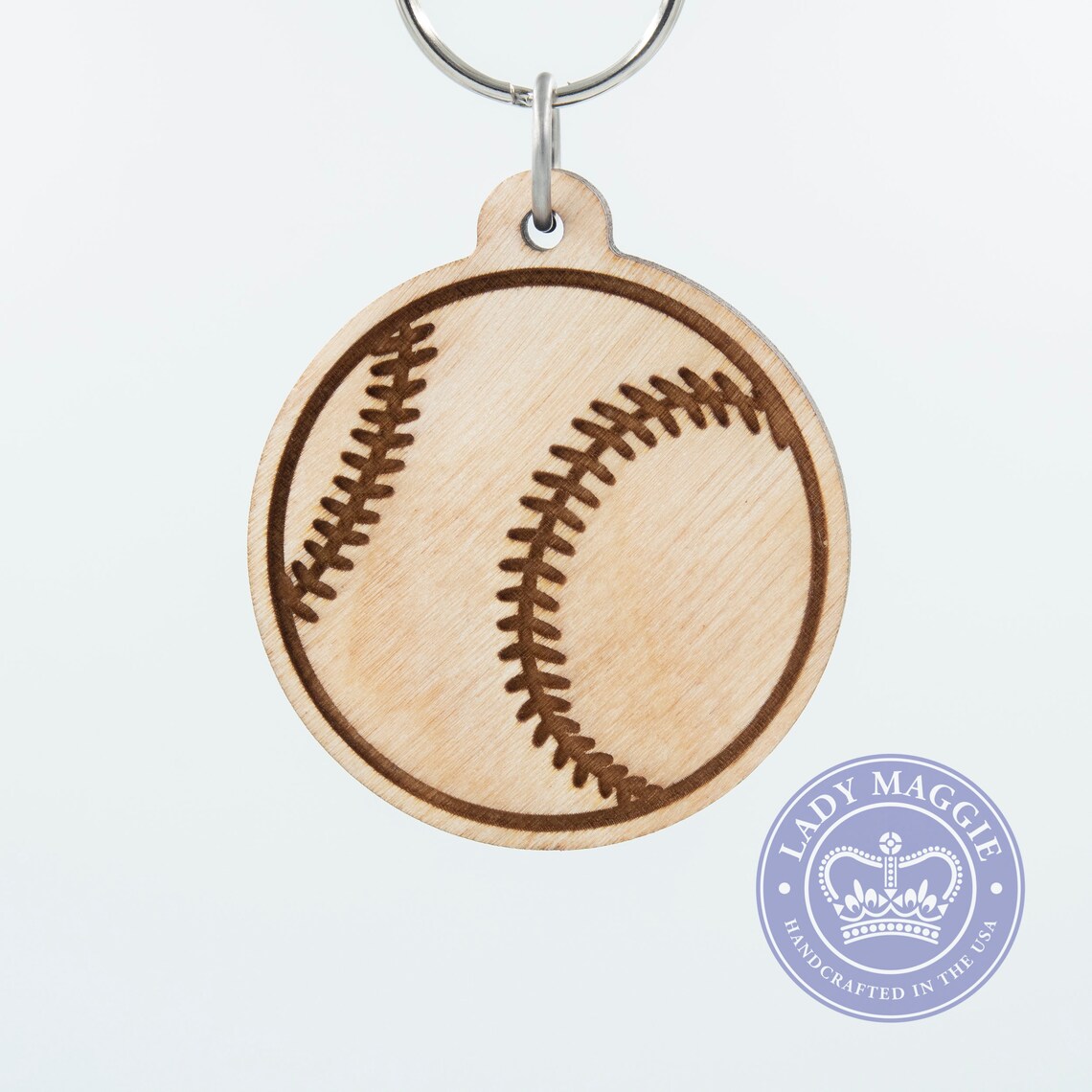 Baseball Keychain Baseball Charm Engraved Baseball - Etsy