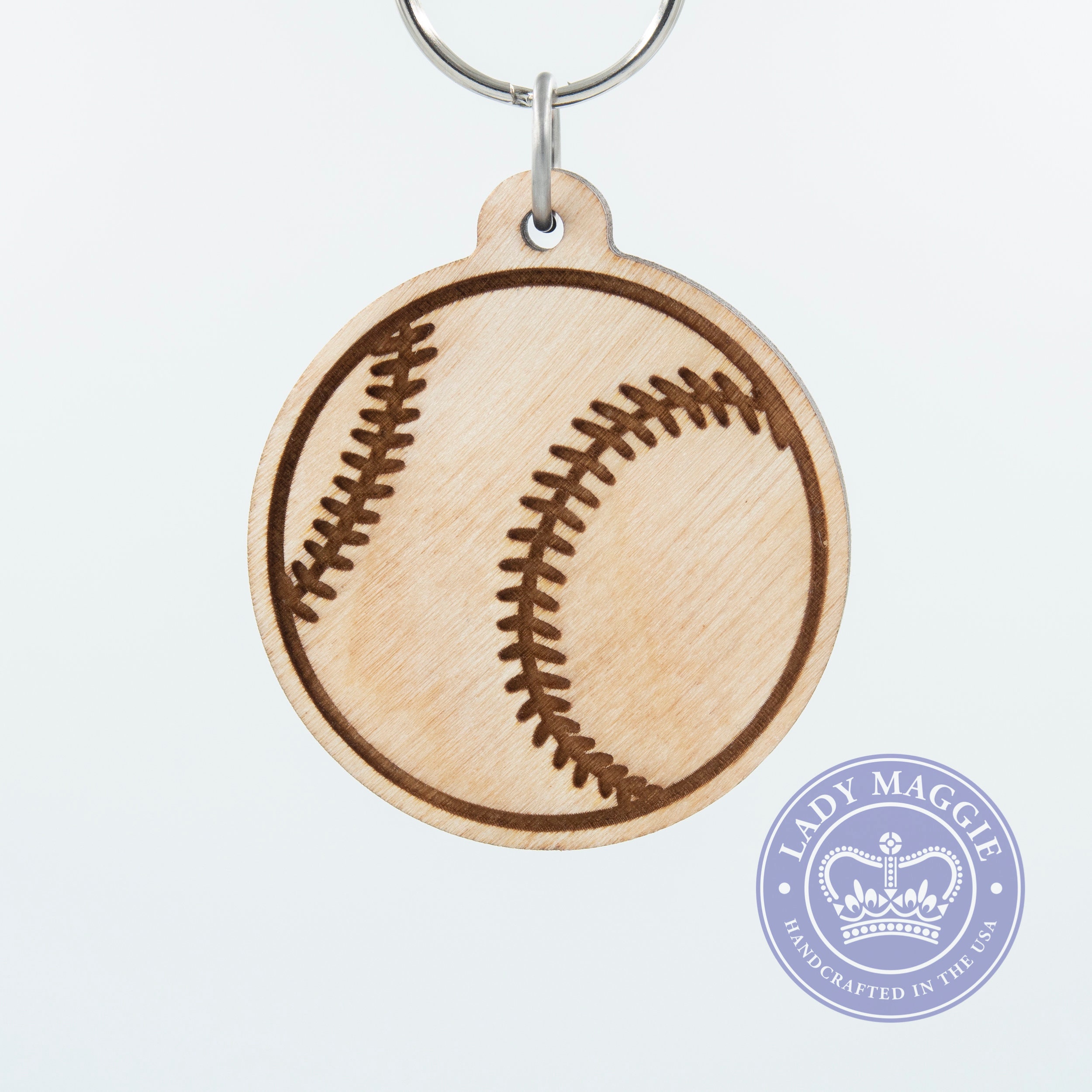 Baseball Keychain Baseball Charm Engraved Baseball | Etsy