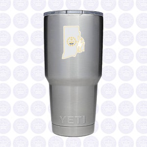 Rhode Island Decal - RI State Flag Decal - Rhode Island State Bumper ...