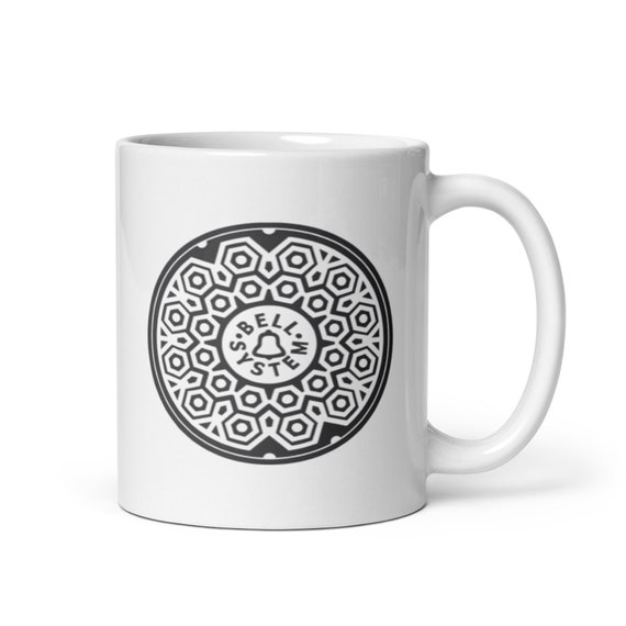 Bell System Manhole Cover Logo Mug Bell System Mandala Logo - Etsy