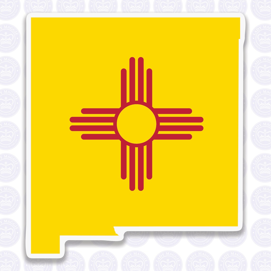 New Mexico Decal NM State Flag Decal New Mexico State | Etsy
