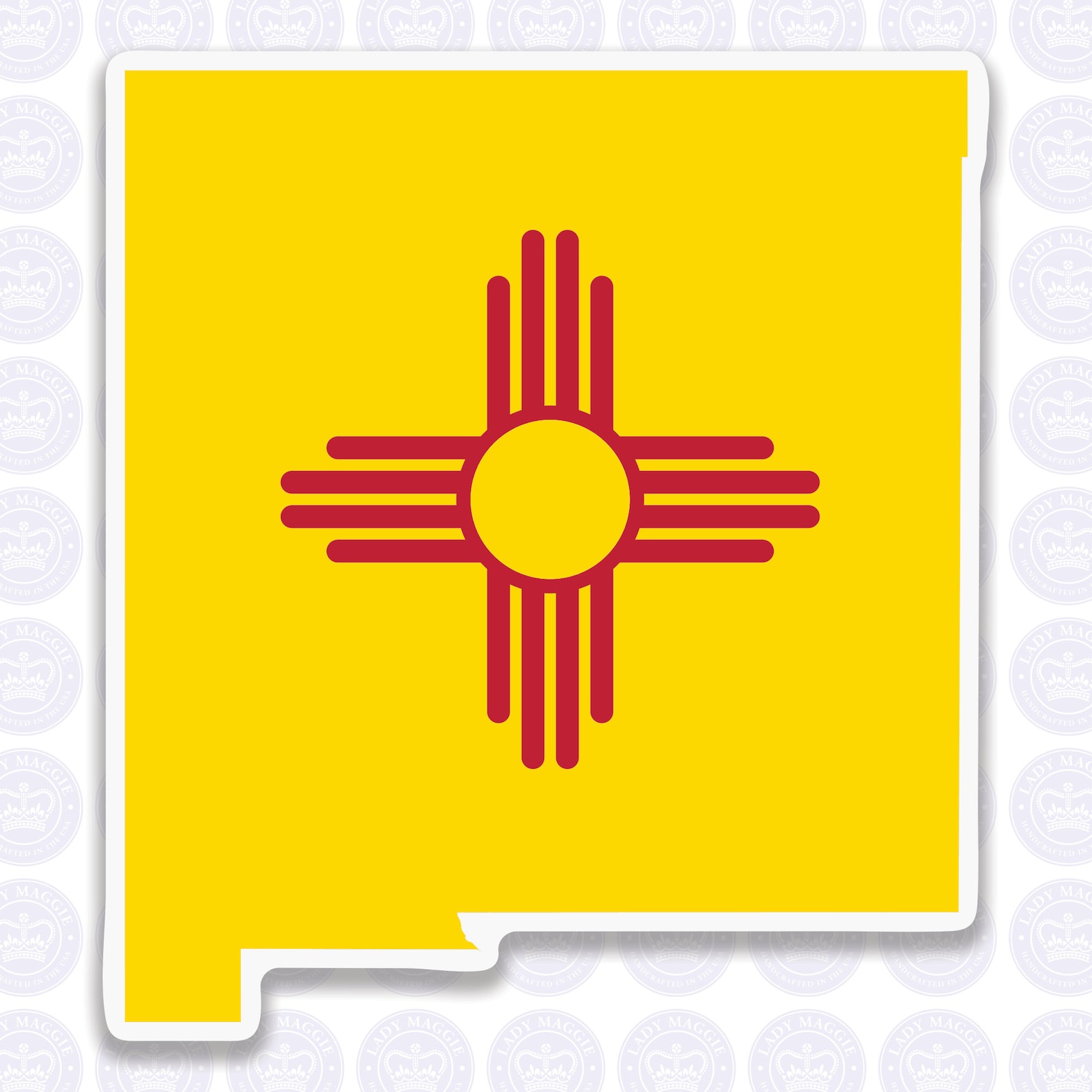 New Mexico Decal NM State Flag Decal New Mexico State | Etsy
