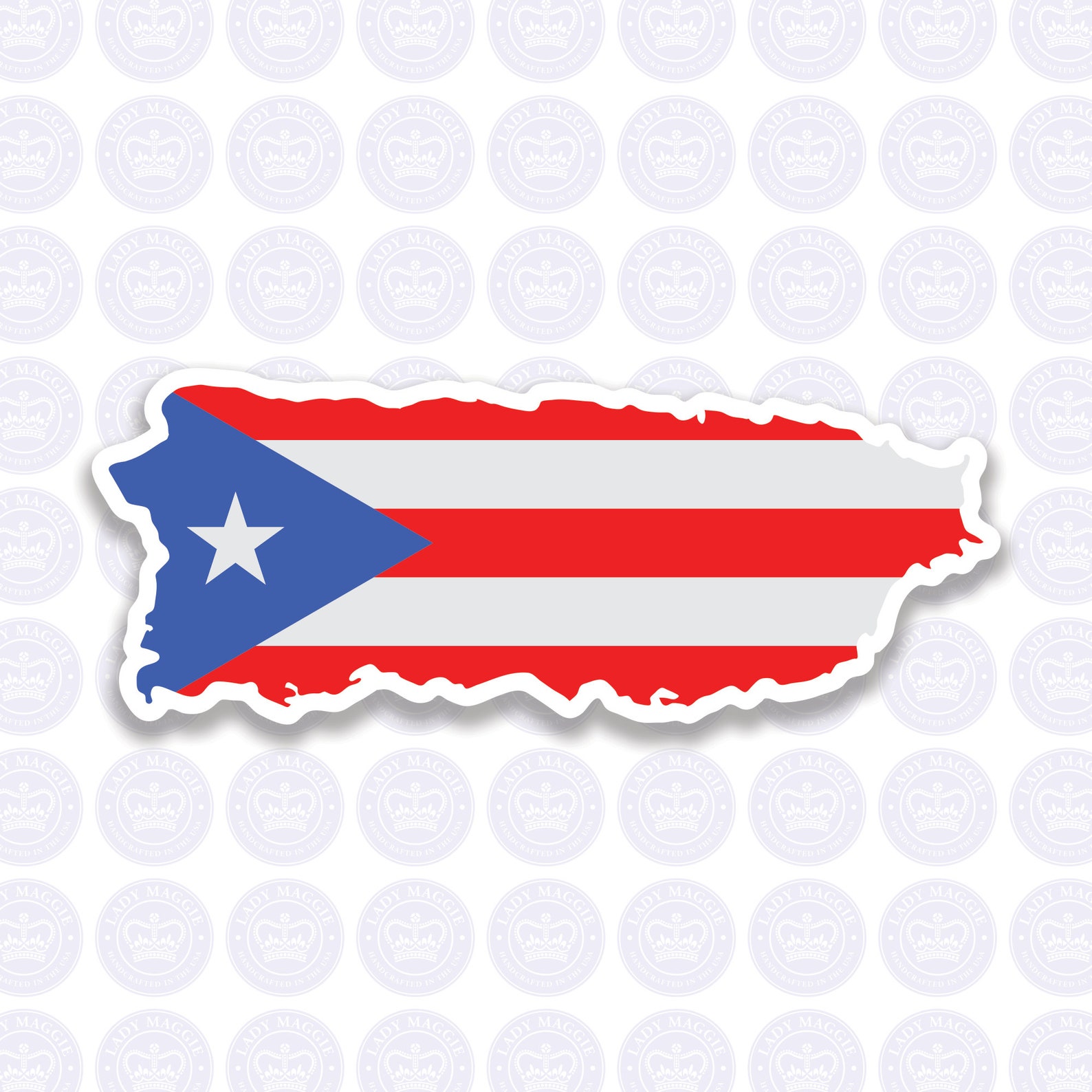 Puerto Rico Decal Puerto Rican Flag Decal Commonwealth of | Etsy