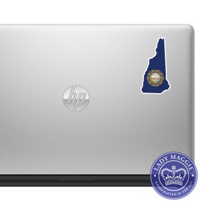New Hampshire Decal - NH State Flag Decal - New Hampshire State Bumper ...