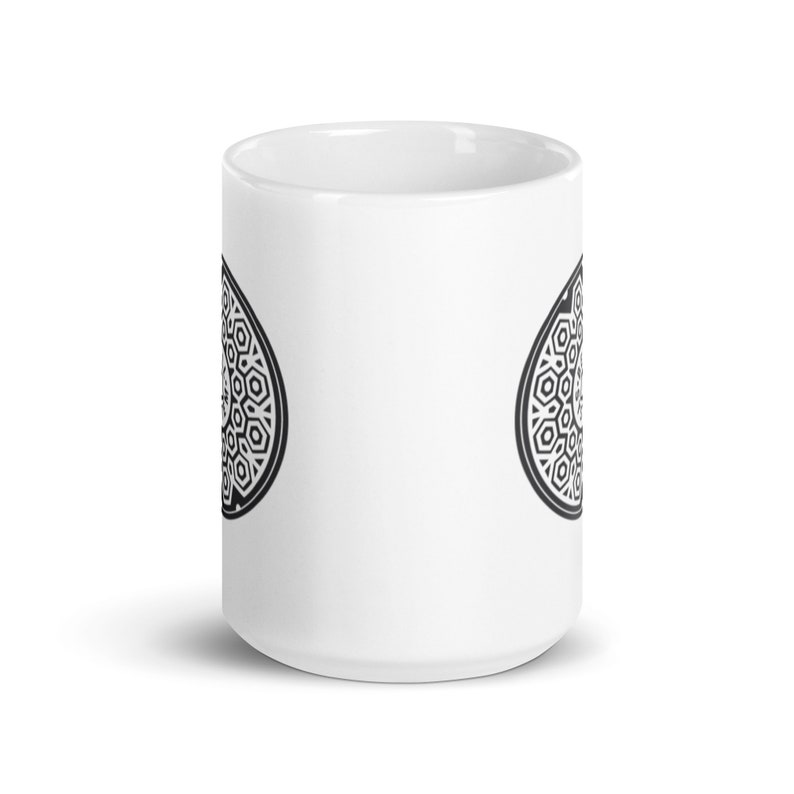 Bell System Manhole Cover Logo Mug | Bell System Mandala Logo Coffee ...