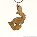 Michigan Wooden Keychain - MI State Keychain - Wooden Michigan Carved ...