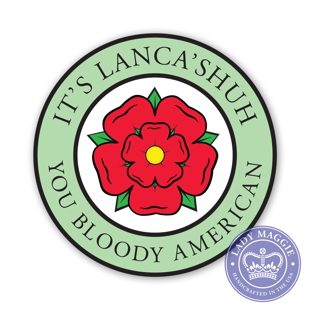 Lancashire Decal Red Rose of Lancashire Decal Bumper Sticker It's ...