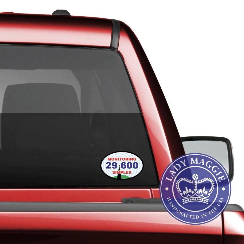 29.600 - 10m National Simplex Calling Frequency Decal - Amateur Radio ...