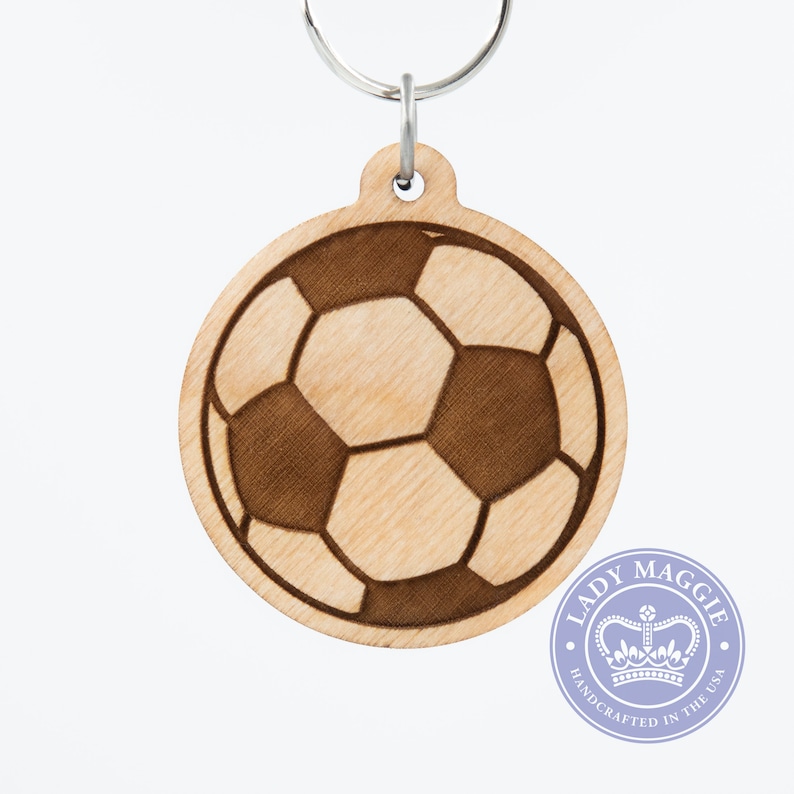 Soccer Ball Keychain Soccer Charm Engraved Soccer Ball - Etsy