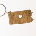 Pennsylvania Wooden Keychain PA State Keychain Wooden - Etsy