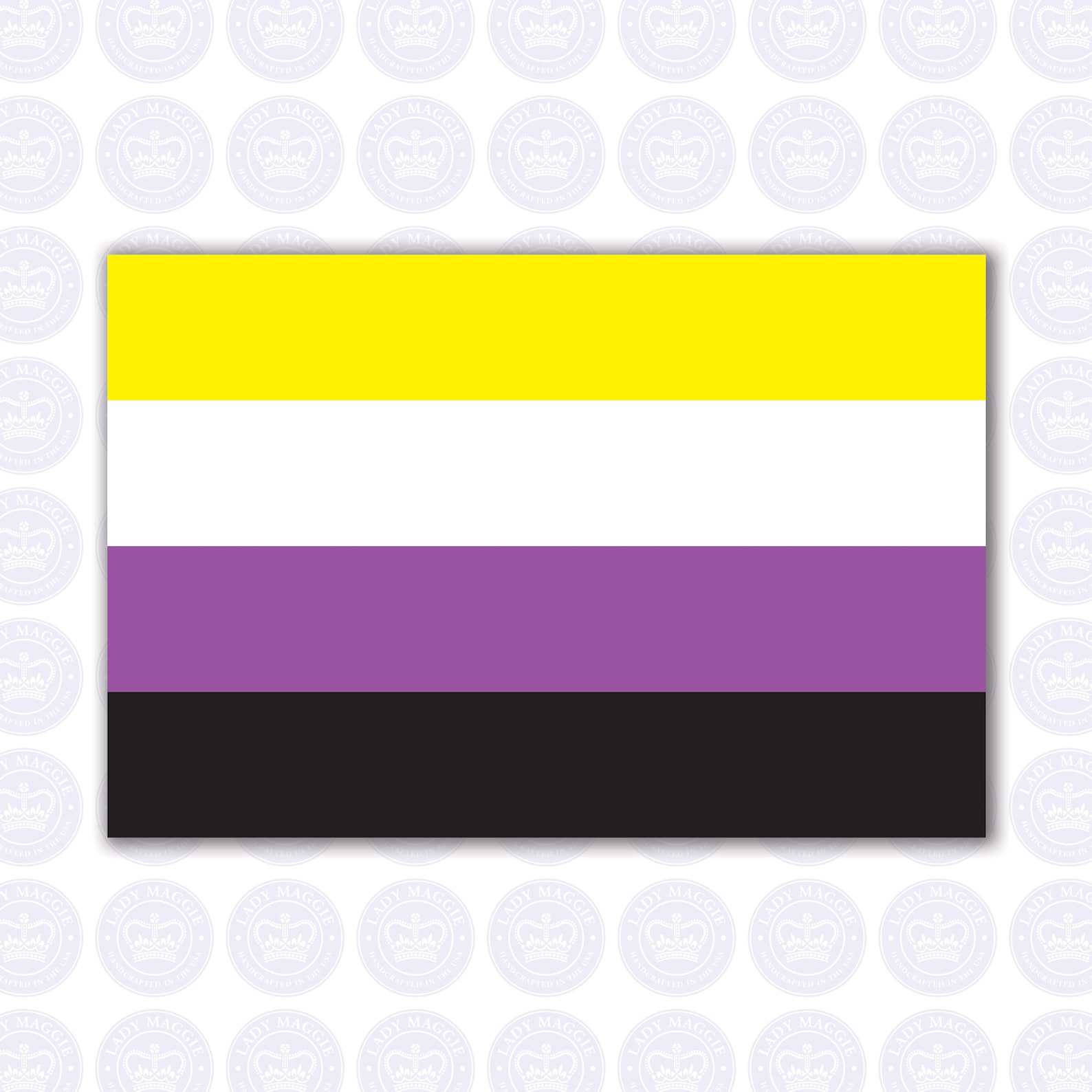 Non Binary Pride Flag Decal Non Binary Sticker Enby Pride - Etsy UK