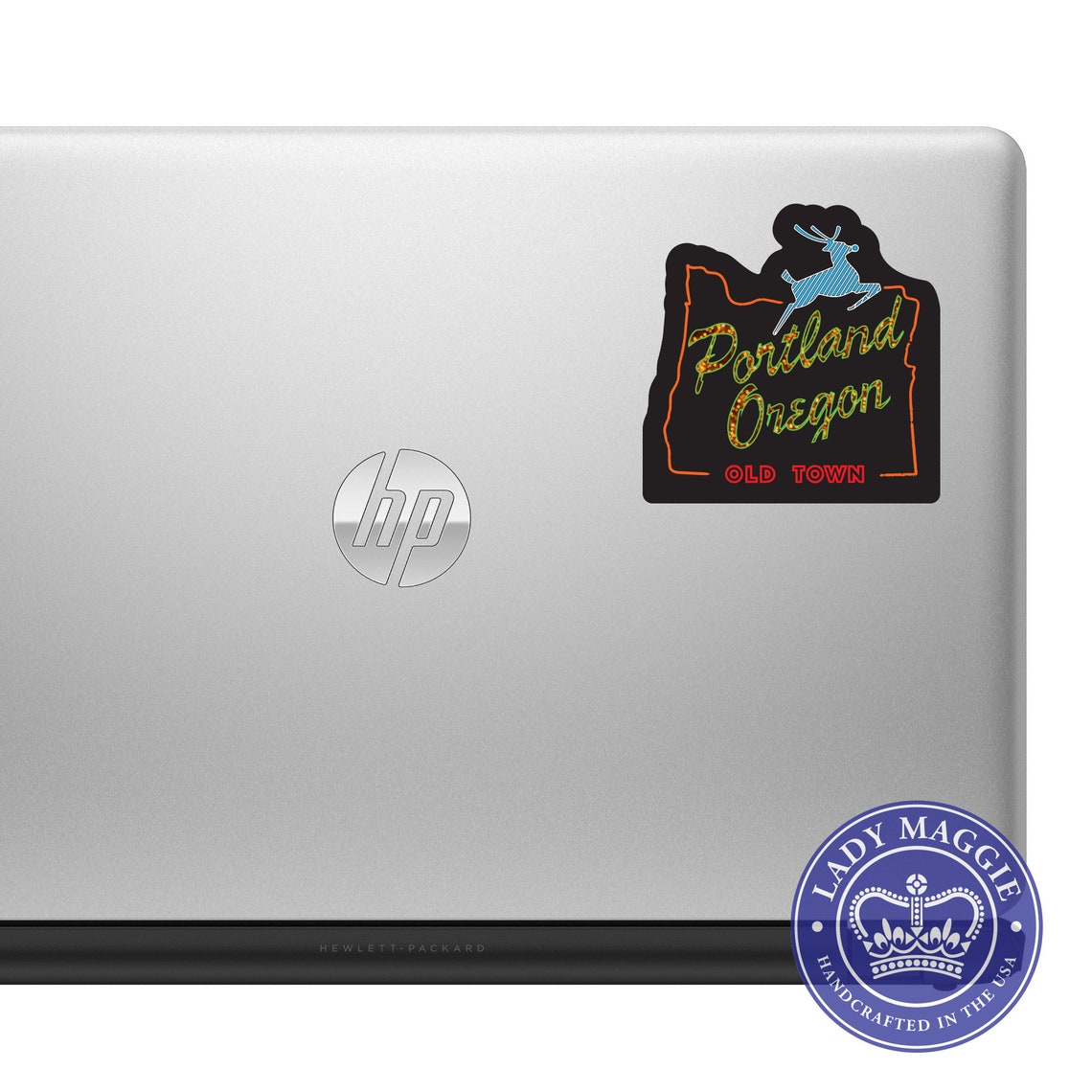 Portland Oregon Old Town Decal - Old Town Portland OR Bumper Sticker ...