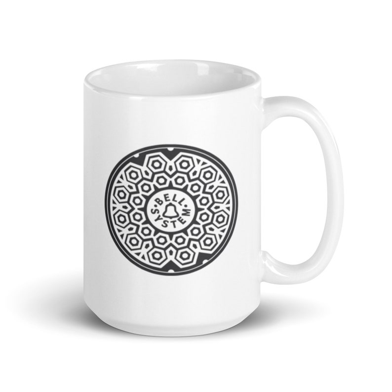 Bell System Manhole Cover Logo Mug | Bell System Mandala Logo Coffee ...