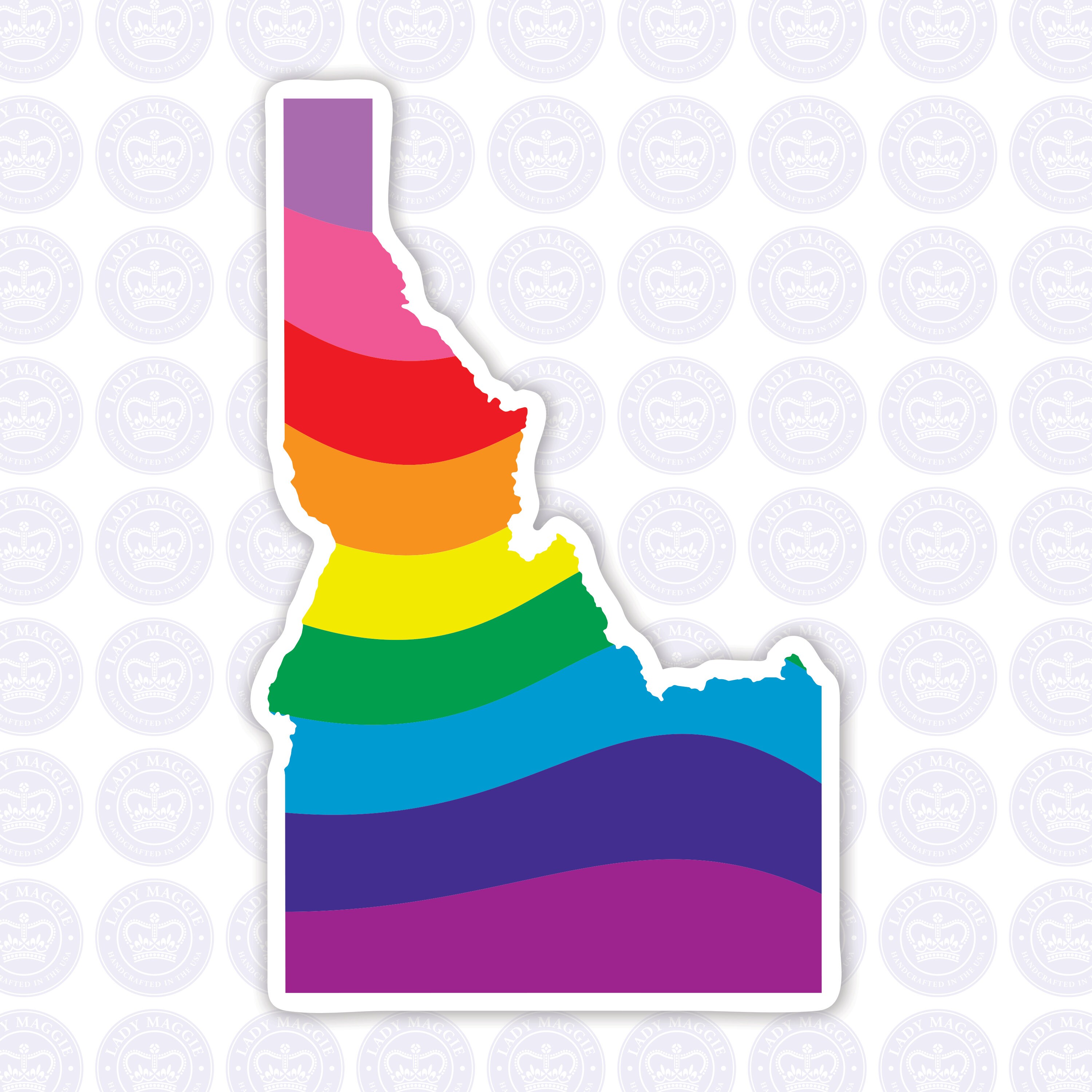 Idaho Decal ID State Flag Decal Idaho State Bumper Sticker - Etsy