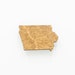 Iowa Magnet Wooden Iowa State Magnet Laser Cut IA State - Etsy