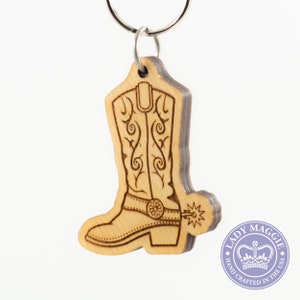 Cowboy Boot Keychain - Boot Keyring - Western Boot Keychain - Cowboy ...