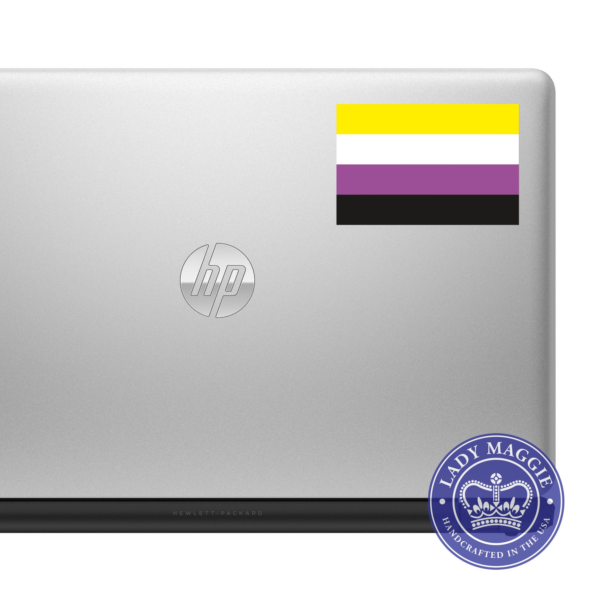Non Binary Pride Flag Decal Non Binary Sticker Enby Pride - Etsy UK