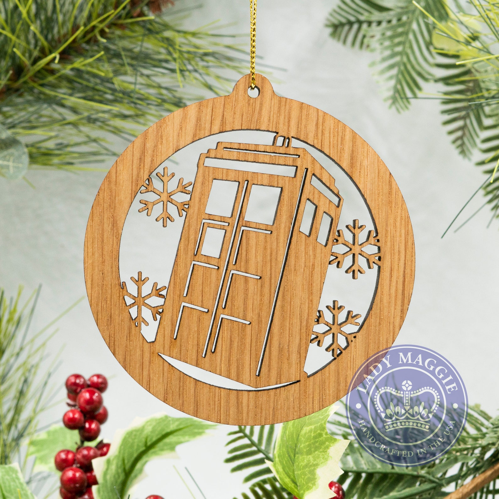 Doctor Who Flying Tardis Christmas Ornament Personalized Tree | Etsy