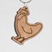 Chicken Emoji Wood Keychain Rooster Emoji Standing Chicken Emoji ...