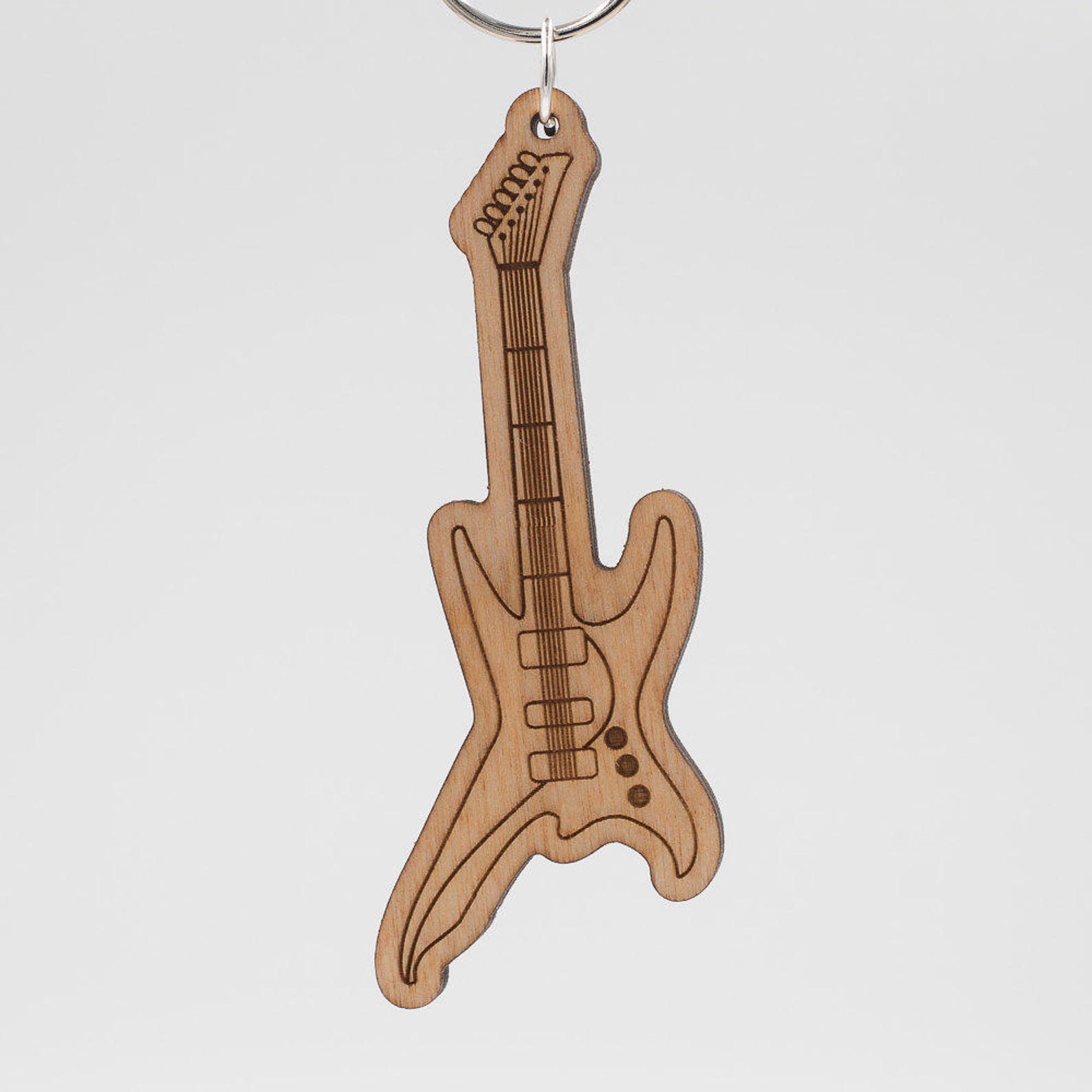 Electric Guitar Keychain Heavy Metal Electric Guitar Carved - Etsy