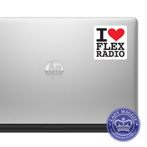 I Love Flexradio Amateur Radio Decal - Bumper Sticker Radio Ham - I ...