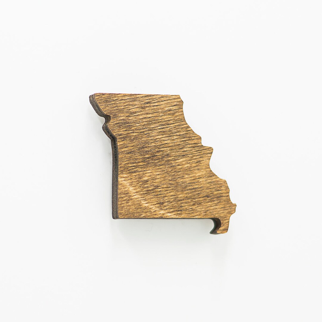 Missouri Magnet Wooden Missouri State Magnet Laser Cut MO State Magnet ...