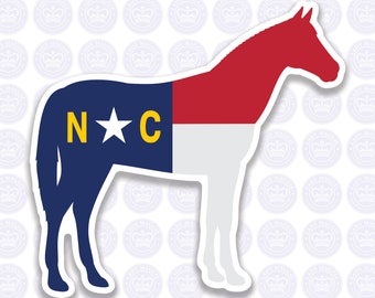 North Carolina Decal NC State Flag Decal North Carolina - Etsy
