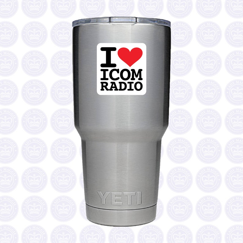 I Love Icom Radio Amateur Radio Decal - Bumper Sticker Radio Ham - I ...