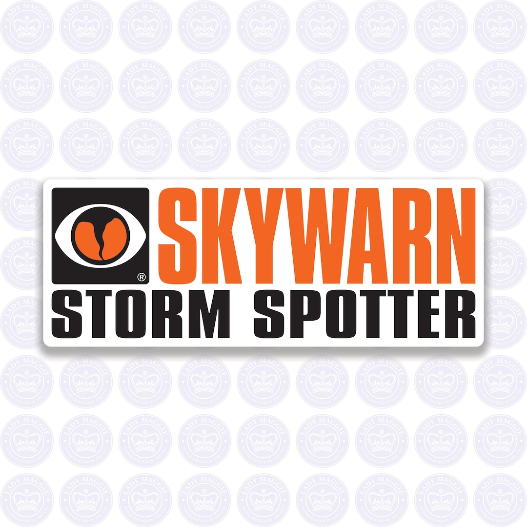 SKYWARN Decal - NWS SKYWARN Storm Spotter Decal - Skywarn Bumper ...