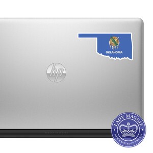 Oklahoma Decal - OK State Flag Decal - Oklahoma State Bumper Sticker ...