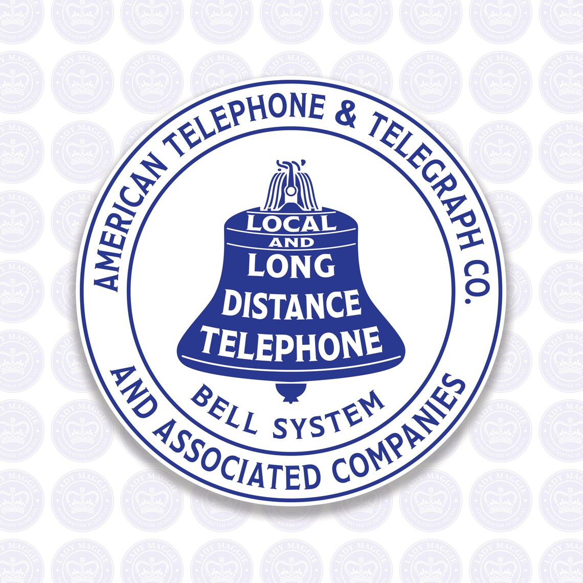 AT&T Long Distance Telephone Decal - Bell System ATT and Associated ...