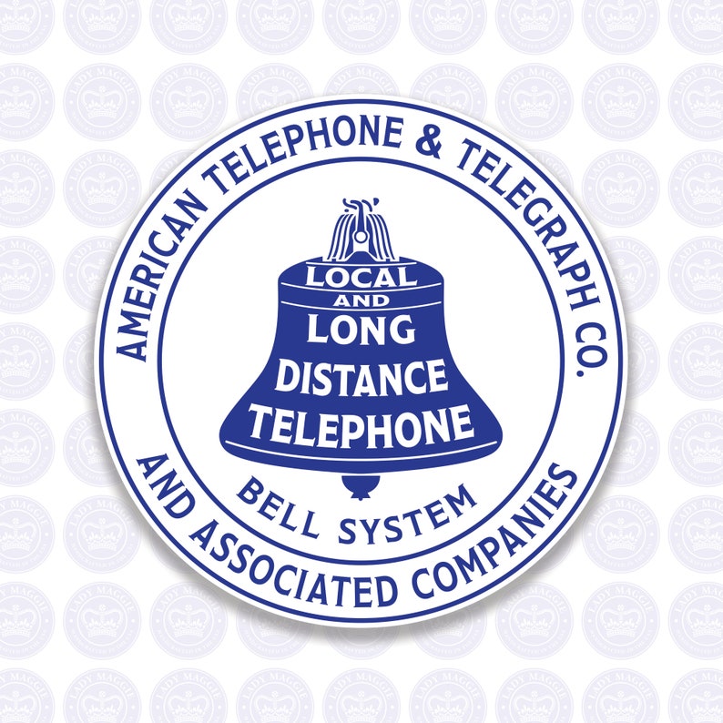 AT&T Long Distance Telephone Decal - Bell System ATT and Associated ...