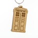 Doctor Who Tardis Keychain Dr. Who Carved Wood Key Ring - Etsy
