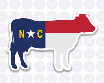 North Carolina Decal NC State Flag Decal North Carolina - Etsy