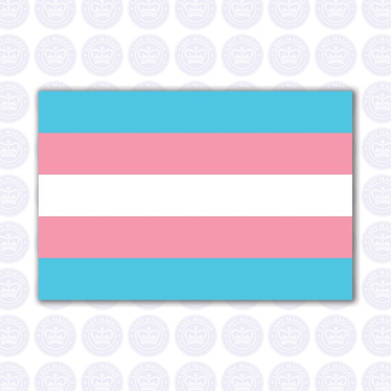 Transgender Pride Flag Decal Trans Pride Flag Sticker | Etsy