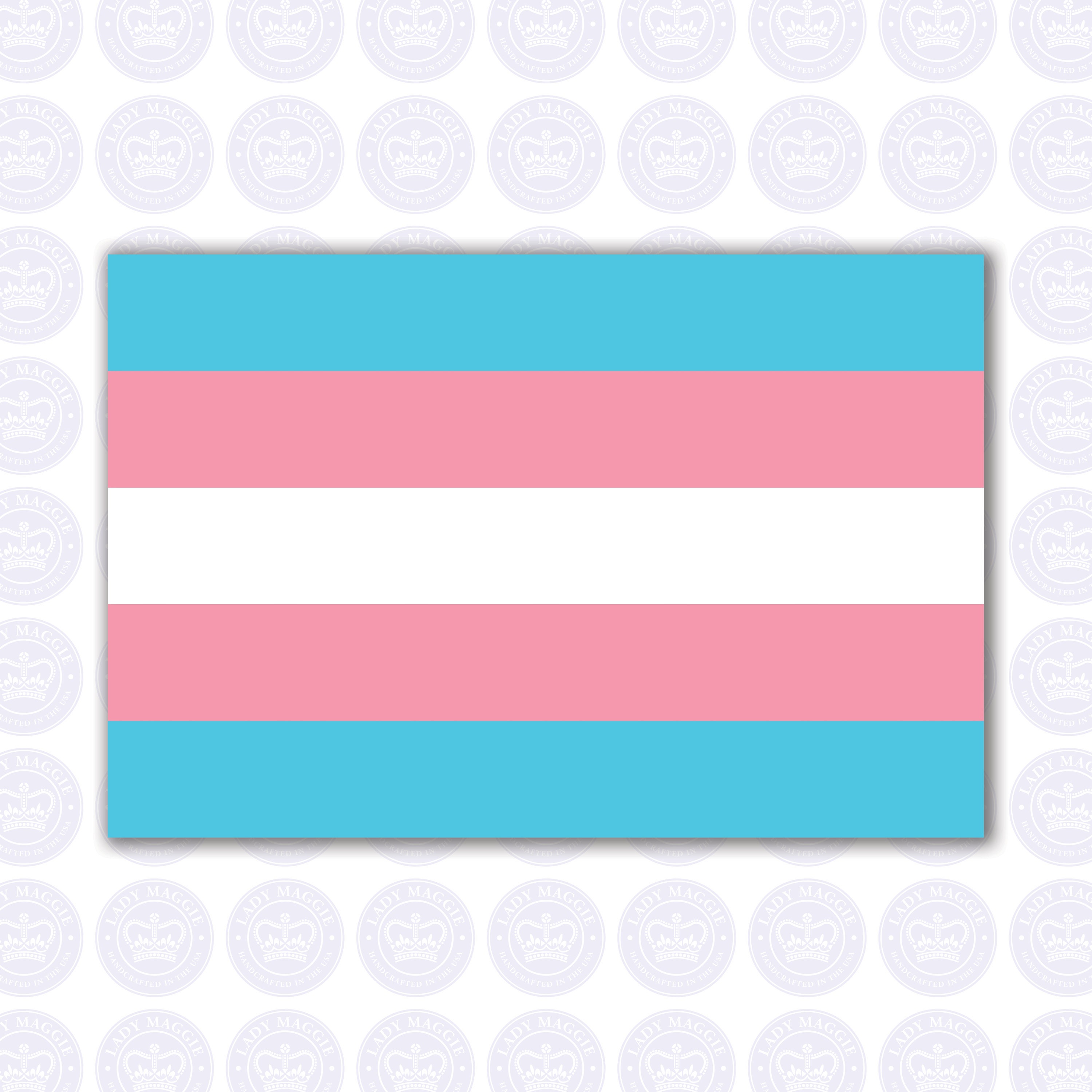 Transgender Pride Flag Decal Trans Pride Flag Sticker | Etsy