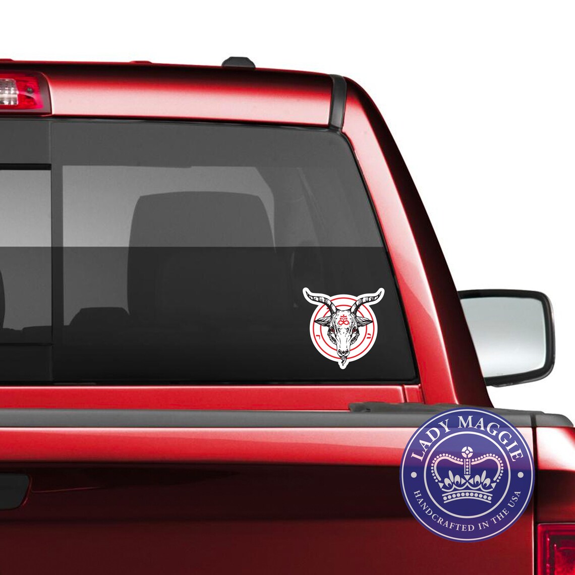 Baphomet Decal Goat Man Decal Knights of the Templar Decal - Etsy