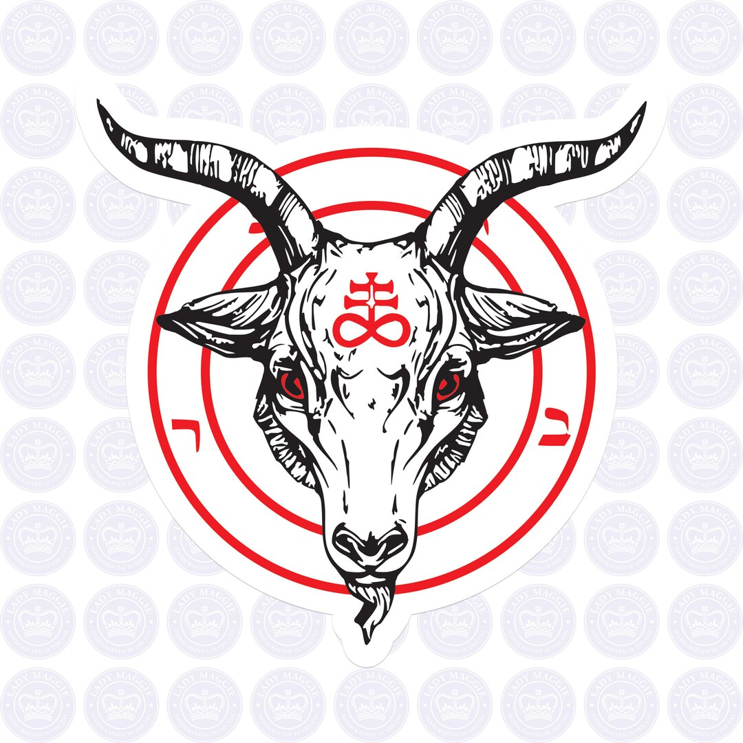 Baphomet Decal - Goat Man Decal - Knights of the Templar Decal ...