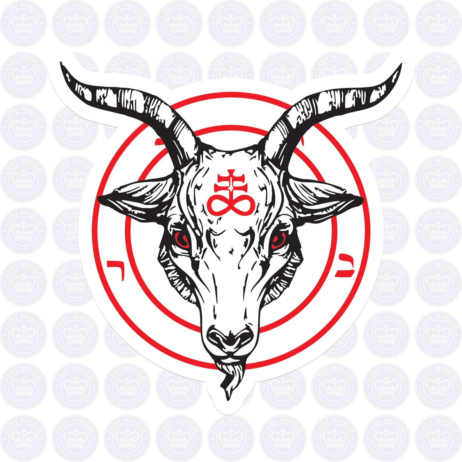 Baphomet Decal Goat Man Decal Knights of the Templar Decal - Etsy