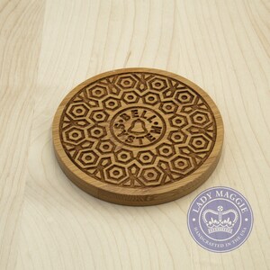 Bell System Manhole Cover Mandala Logo Vintage Bamboo Coasters | Bell ...