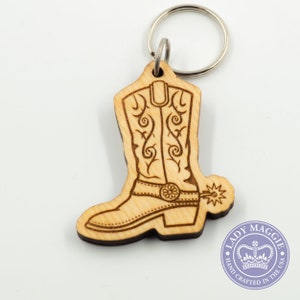 Cowboy Boot Keychain - Boot Keyring - Western Boot Keychain - Cowboy ...