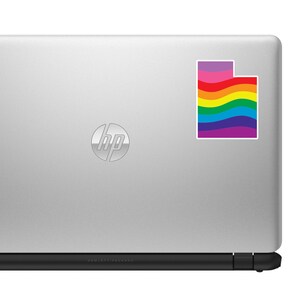 Utah Rainbow Flag Decal - UT State LGBTQ Decal - Utah State Bumper ...