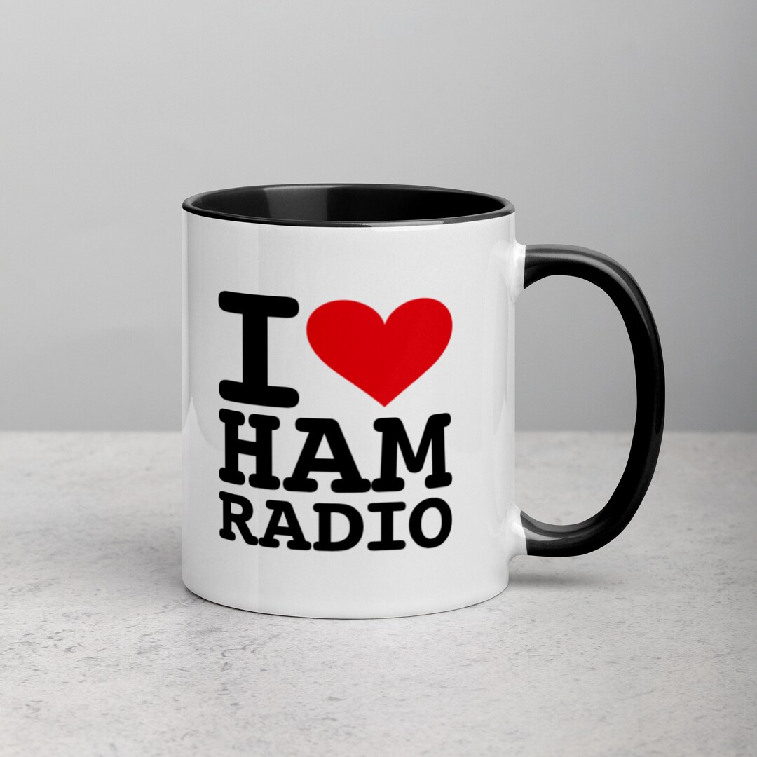 I Love Ham Radio Mug - Amateur Radio Coffee Cup - Radio Ham Mug - I ...